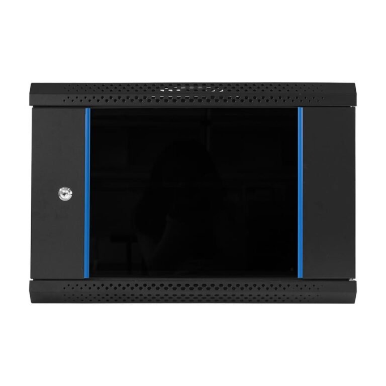 ️ Gabinete 8RU de Pared Abatible 》Redes en Acero Laminado