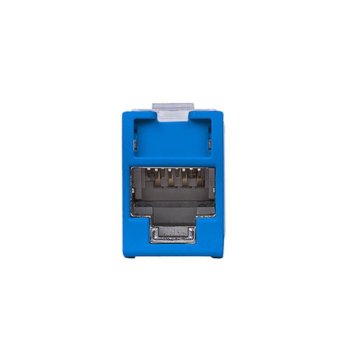 ️ Jack CAT6A Siemon Plano / Angular Blindado Azul z6a-s06b